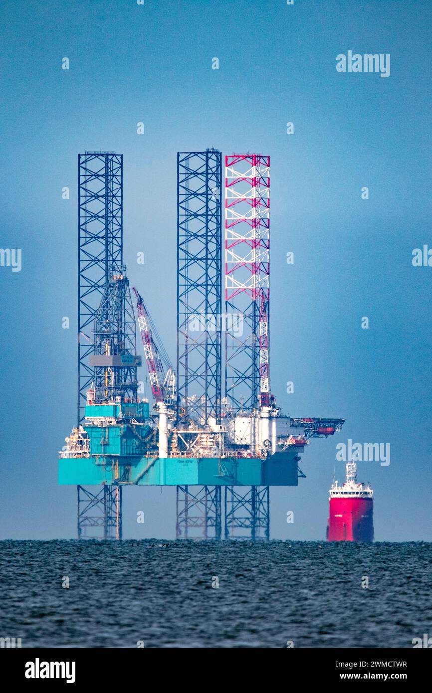 The Valaris Norway or Rowan Norway jack-up rig marine vessel located in ...