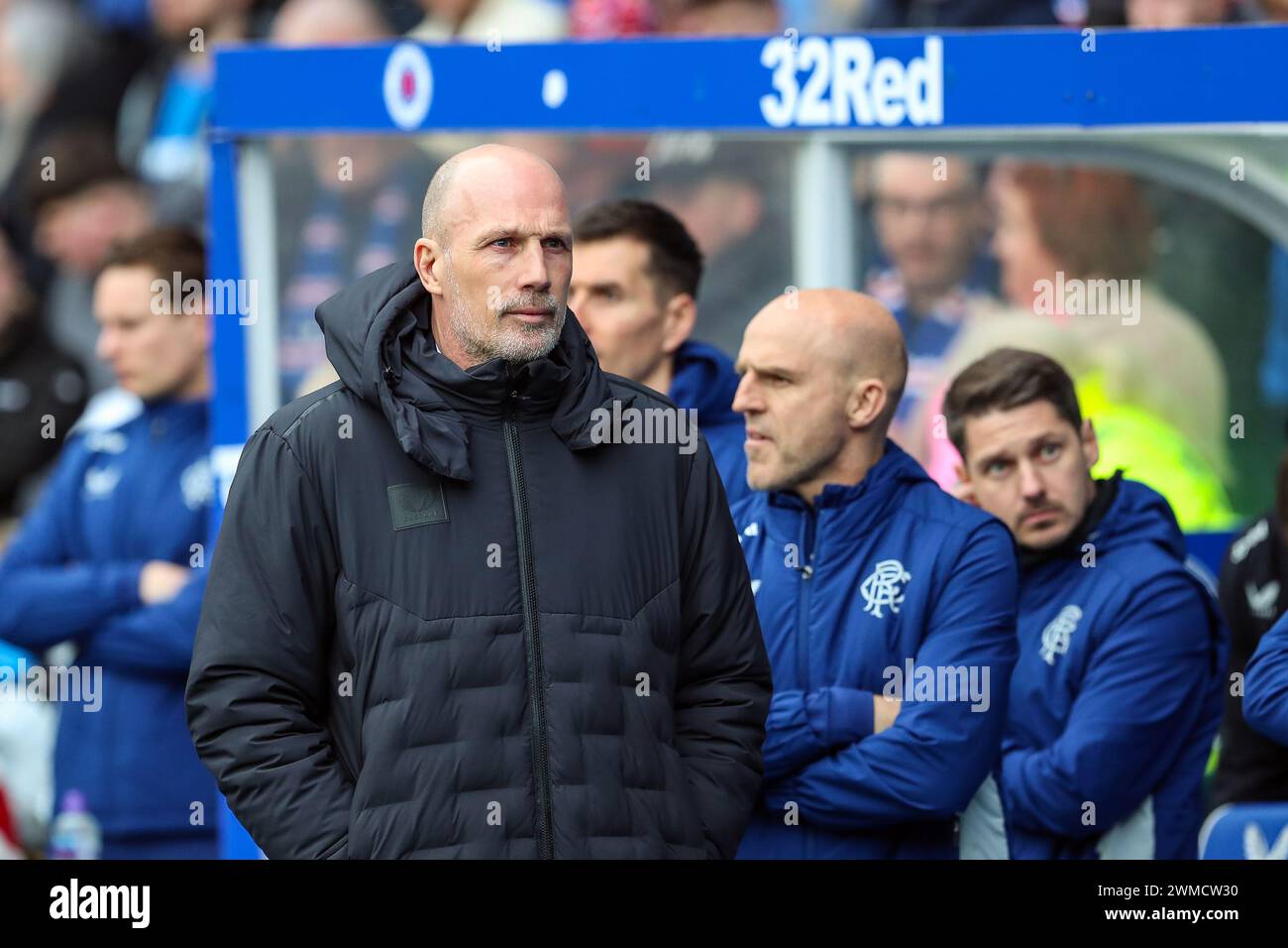 Philippe Clement, manager and coach of Rangers Football Club, Ibrox ...