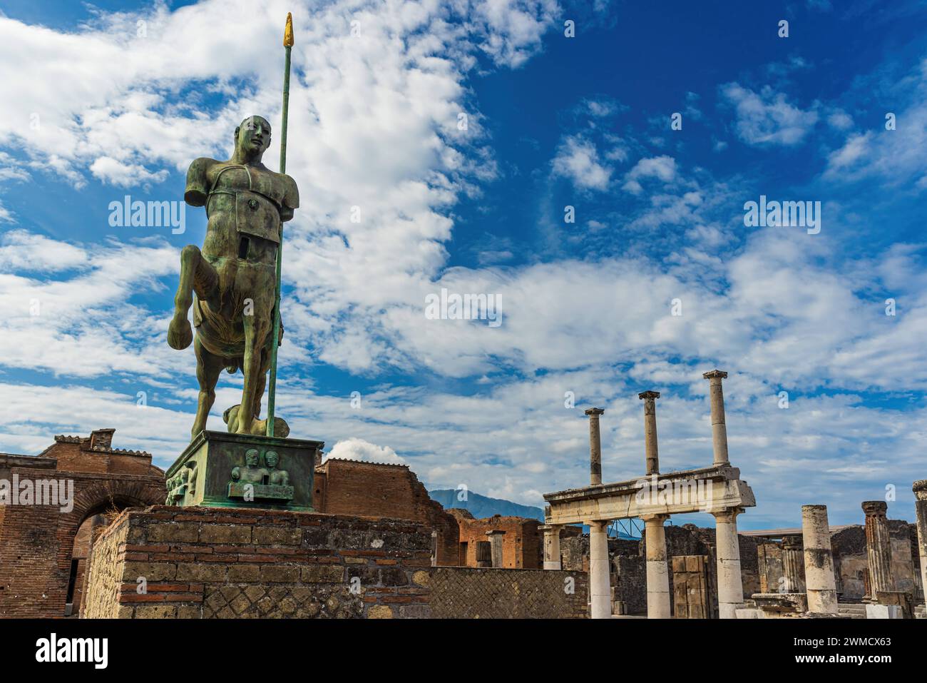 Centaur statue in the ancient city of Pompeii, Italy Centaur statue in ...