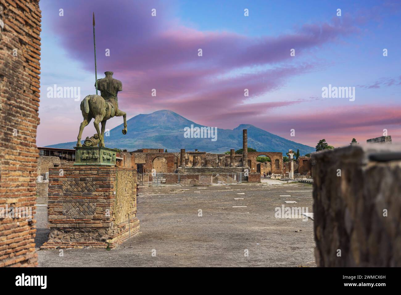 Centaur statue in the ancient city of Pompeii, Italy Centaur statue in ...