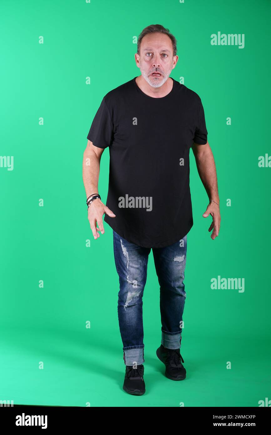 Real People, Man in his fifties wearing casual clother, posing in ...