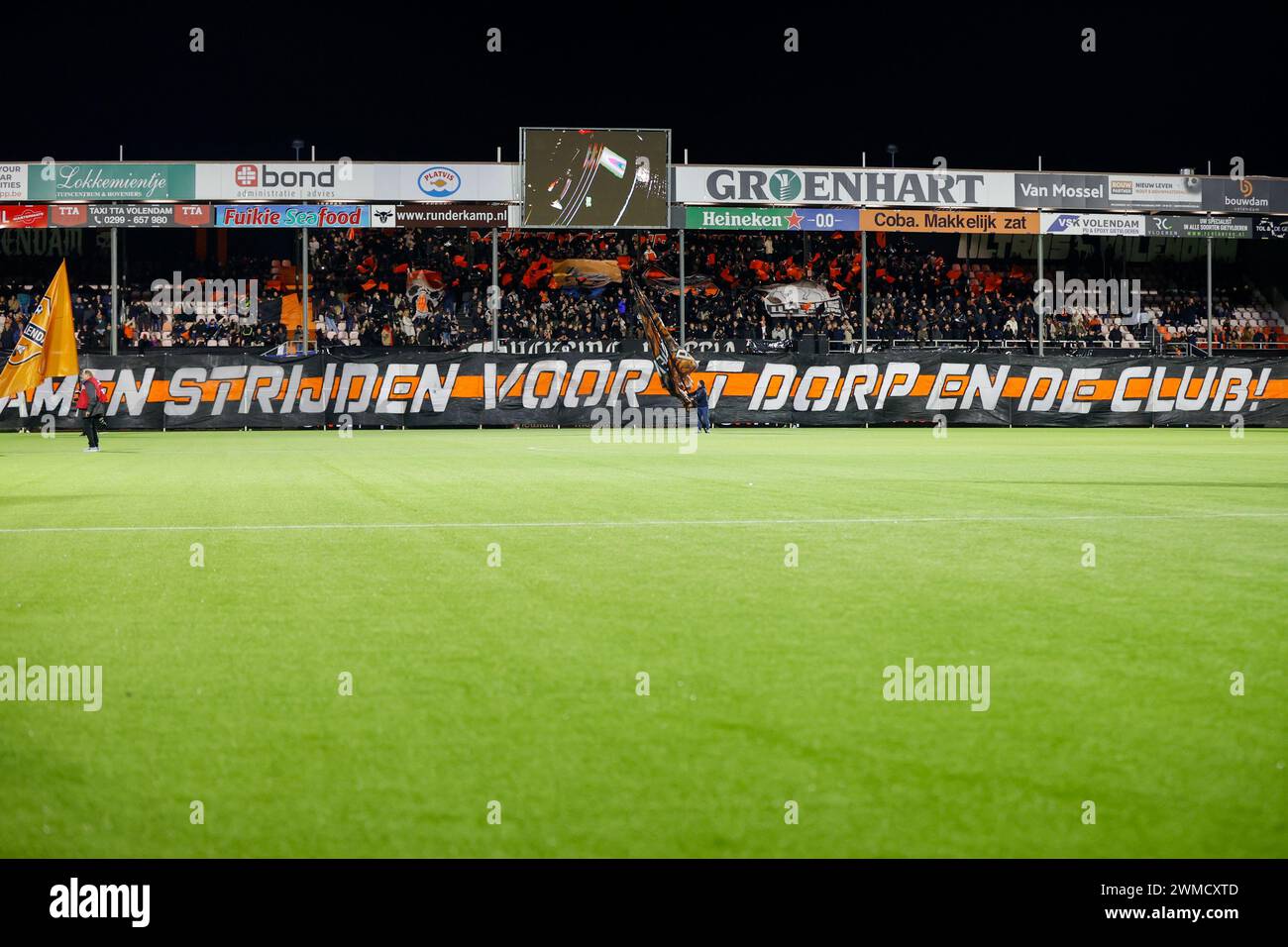 VOLENDAM, 25-02-2024, Kras Stadion, Dutch Eredivisie football, season ...