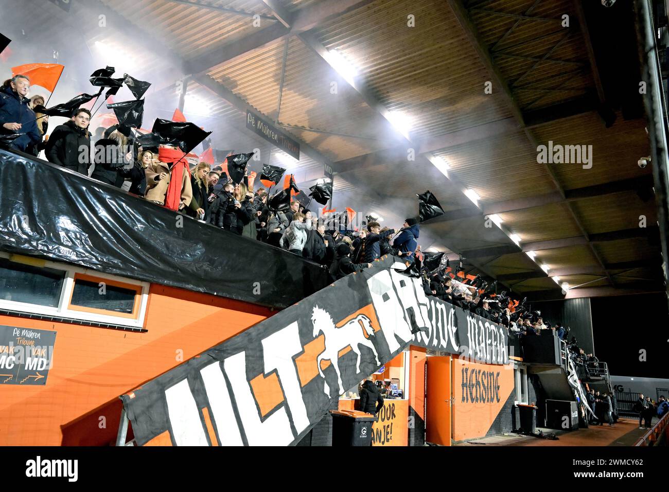 VOLENDAM - Supporters prior to the Dutch Eredivisie match between FC ...