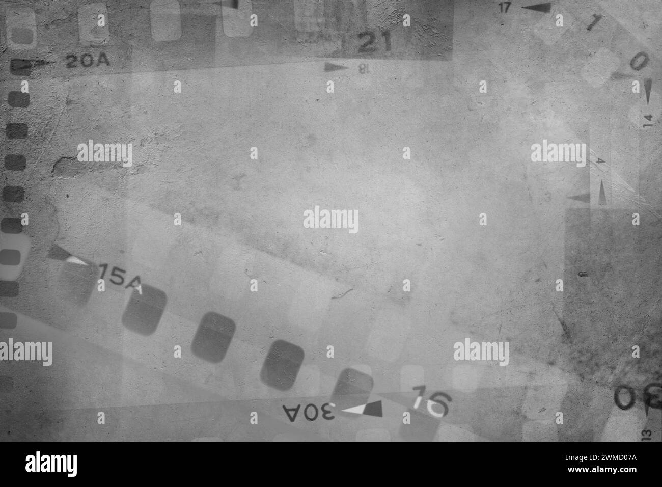 Film negatives frames grey background Stock Photo - Alamy