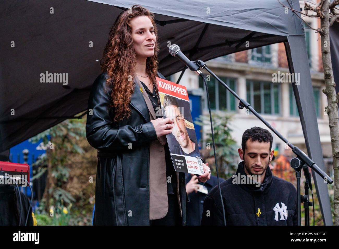 Tavistock Square, London, UK. 25th February 2024. Hila Vakliro, 26, one ...