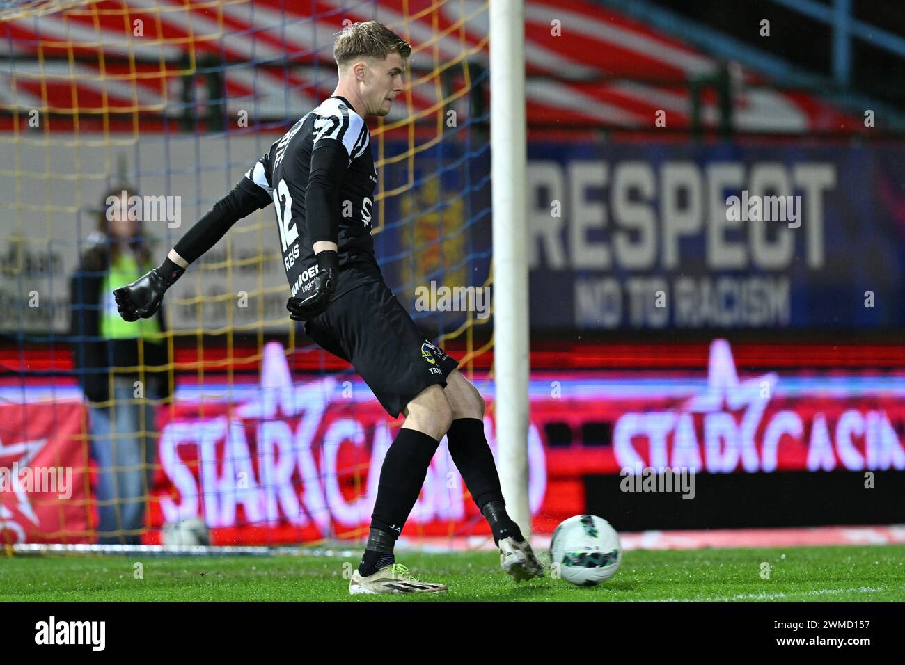 Beveren Waas, Belgium. 23rd Feb, 2024. goalkeeper Beau Reus (12) of ...