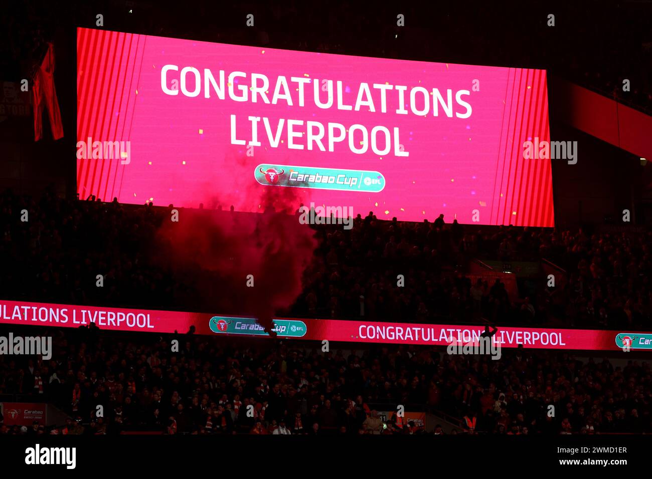25th February 2024; Wembley Stadium, London, England; Carabao League ...