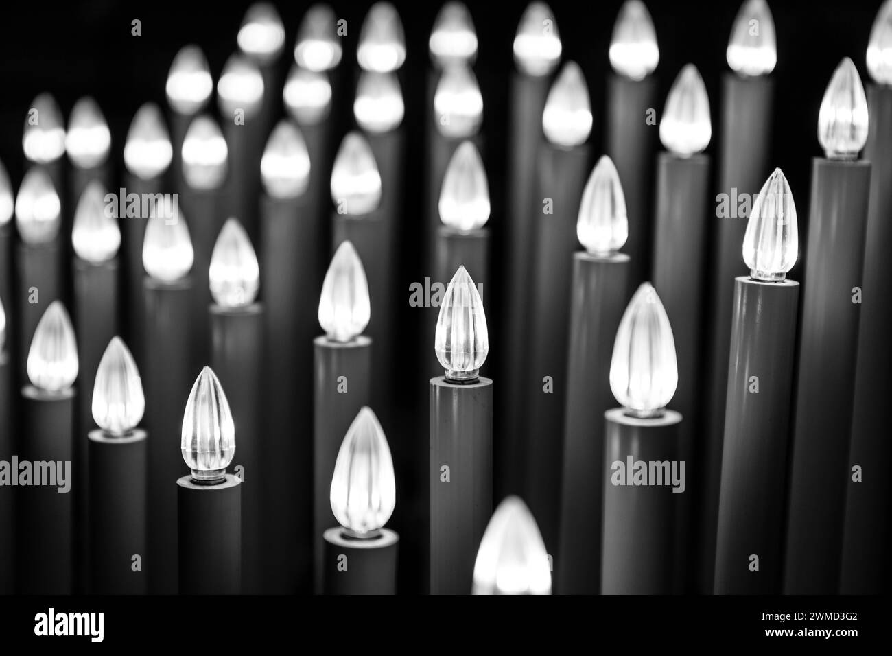 Candle lights burning in St. Peter's Basilica, Vatican, Rome, Italy ...