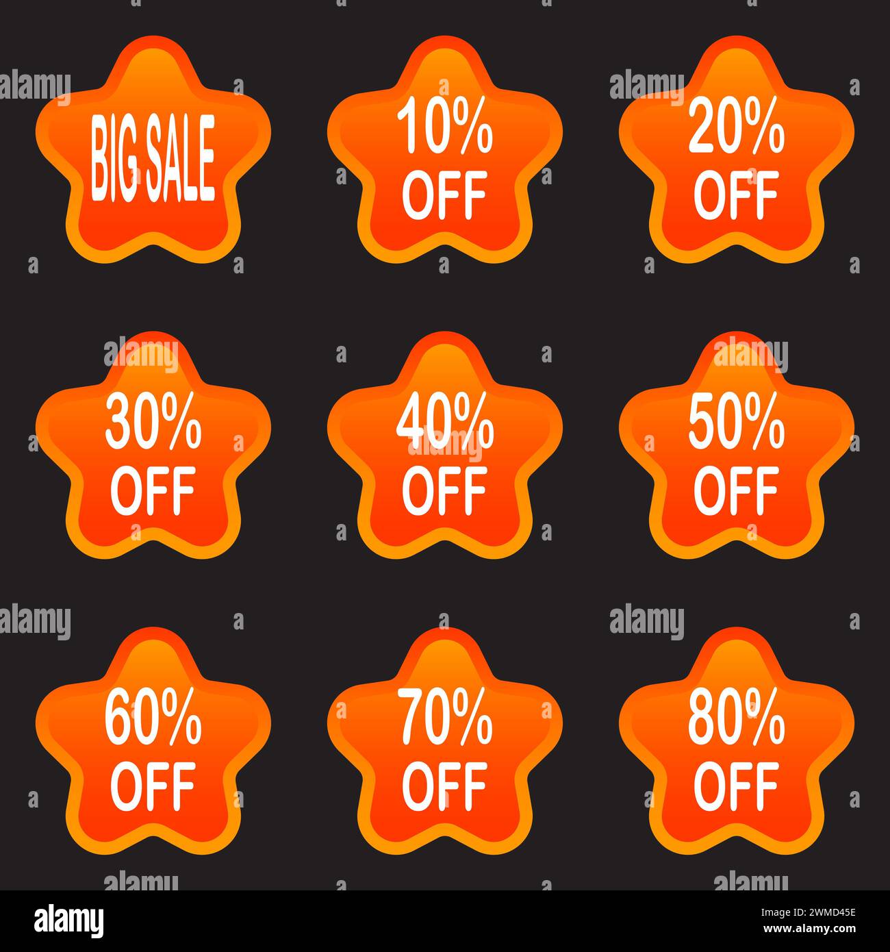 Set template labels stickers hi-res stock photography and images - Alamy