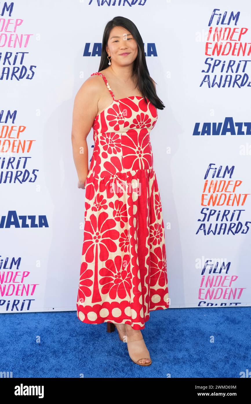 Rachael Fung arrives at the Film Independent Spirit Awards on Sunday ...