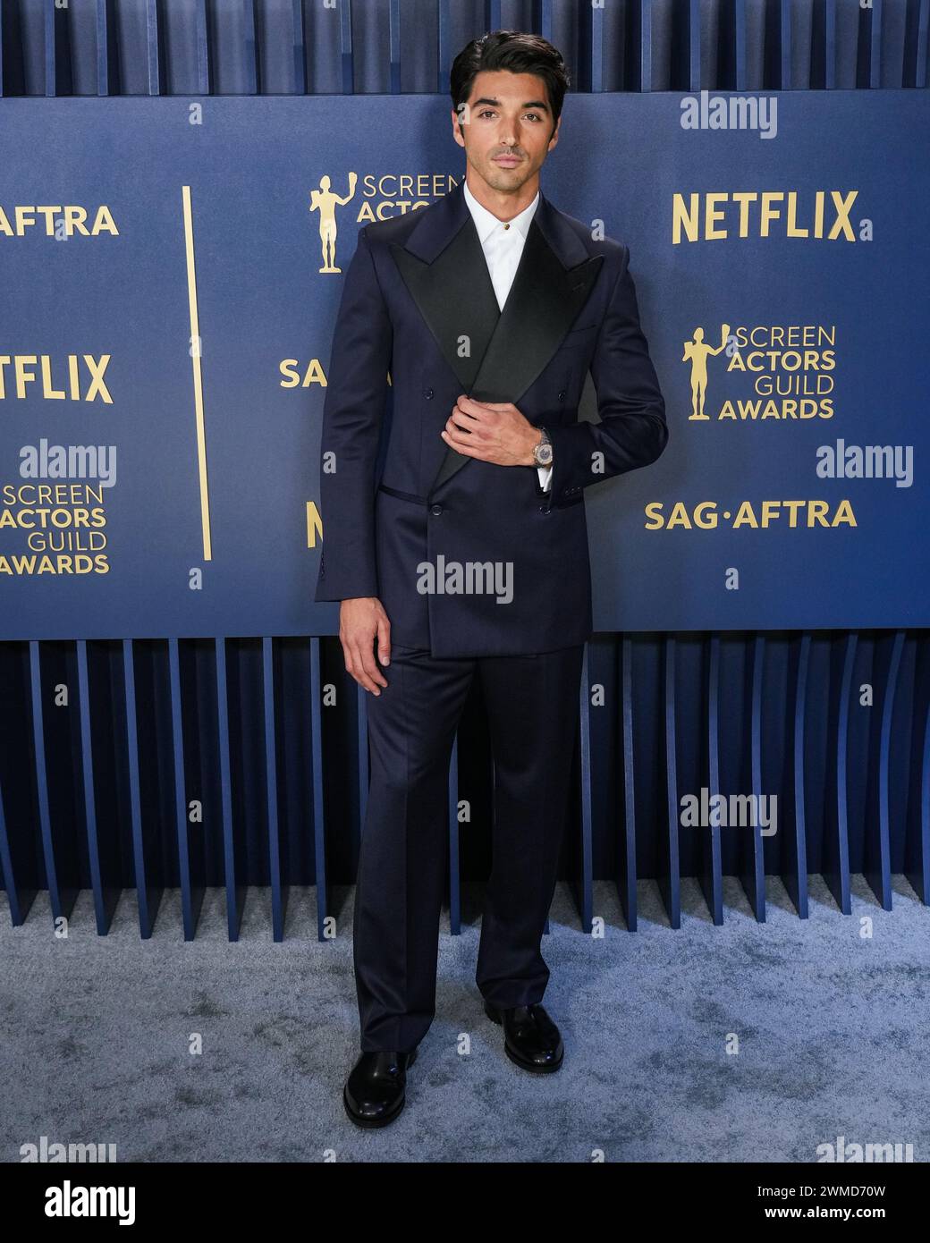Los Angeles, USA. 24th Feb, 2024. Jacob Elordi walking on the red ...