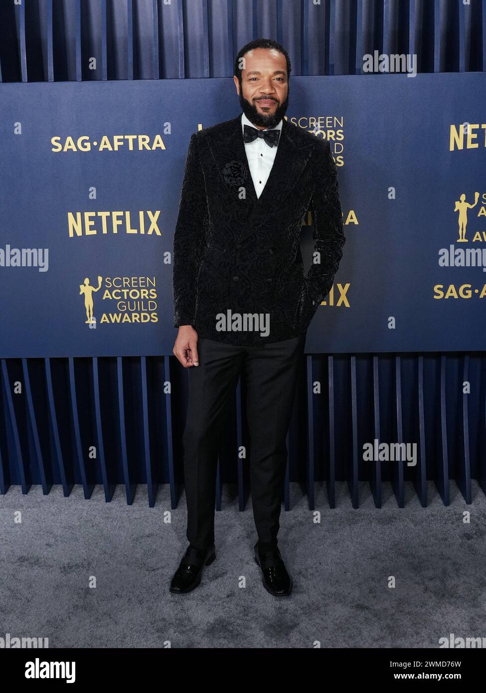 Los Angeles, USA. 24th Feb, 2024. Jason Veasey walking on the red ...