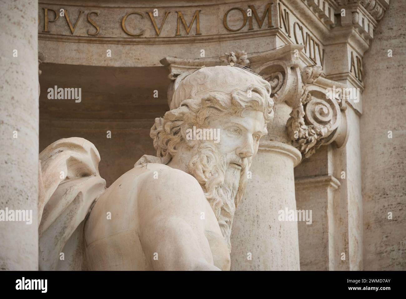 The Trevi Fountain, designed by Italian architect Nicola Salvi and ...