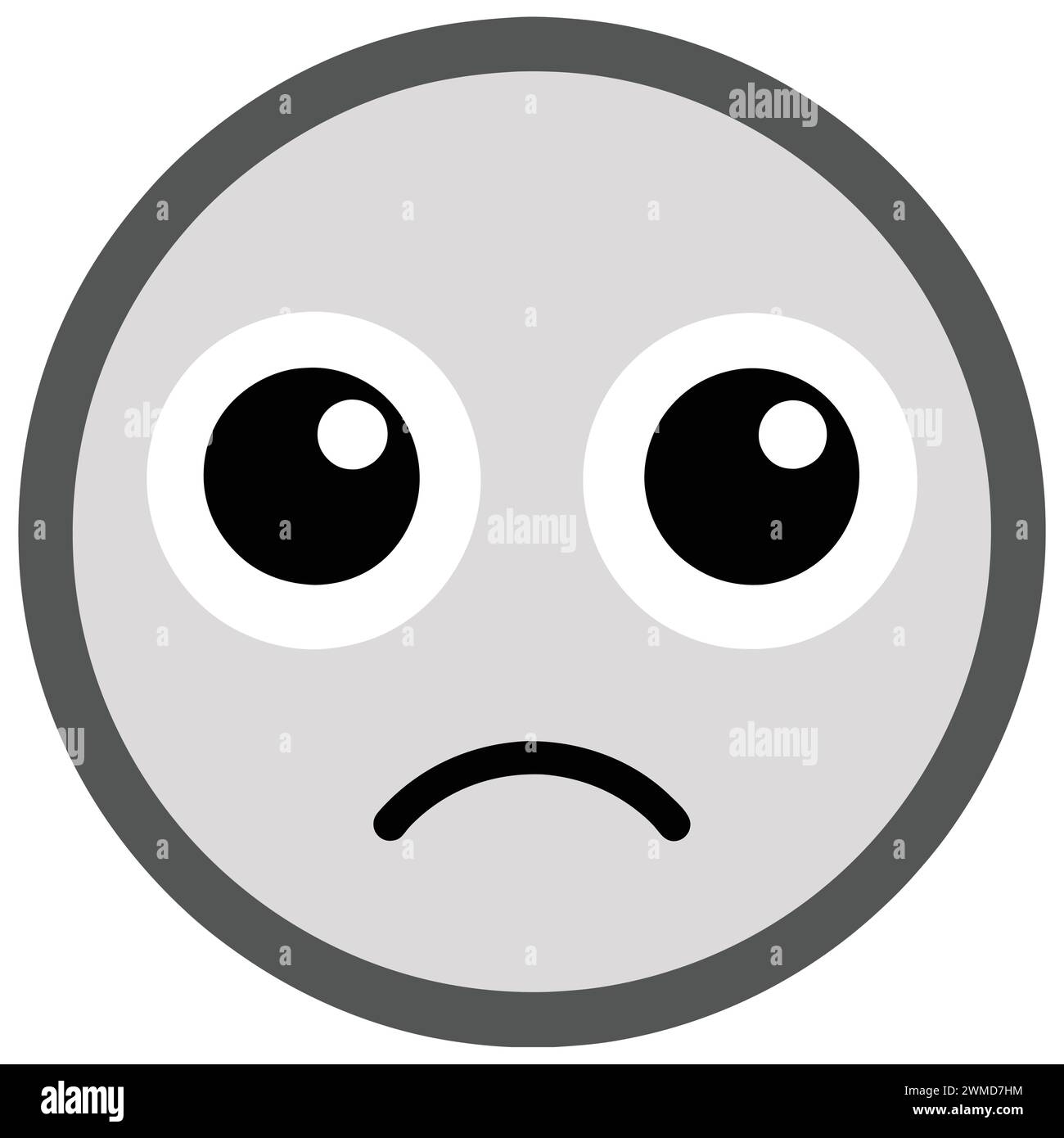 Expression face emoji icon Black and White Stock Photos & Images - Alamy