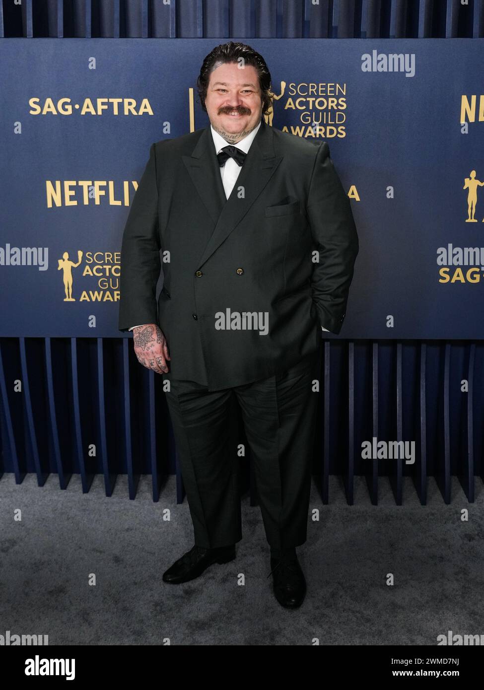 Los Angeles, USA. 24th Feb, 2024. Matty Matheson walking on the red ...