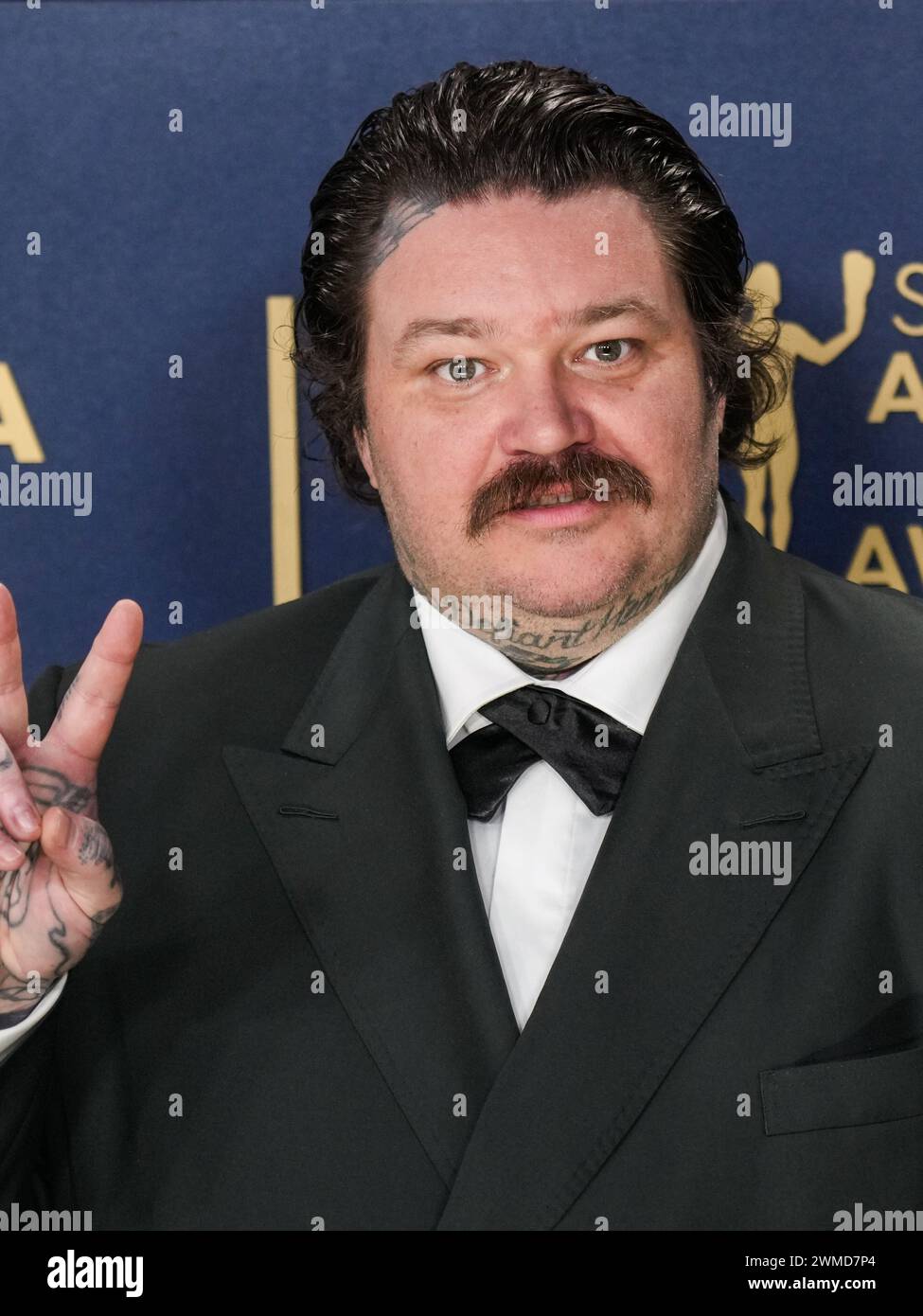 Los Angeles, USA. 24th Feb, 2024. Matty Matheson walking on the red ...