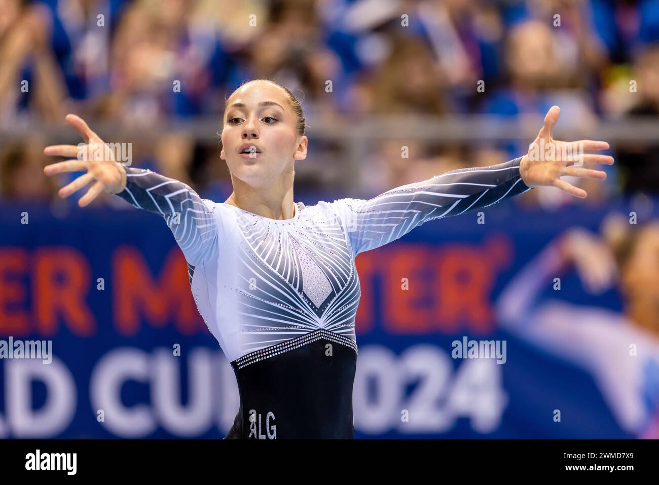 Cottbus, Germany. 25th Feb, 2024. Gymnastics: World Cup, women: Floor ...