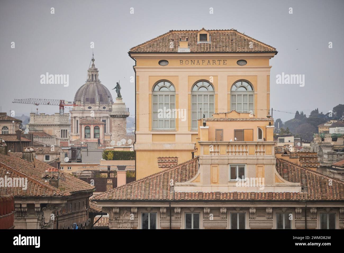 Rome rooftop view skyline hi-res stock photography and images - Alamy