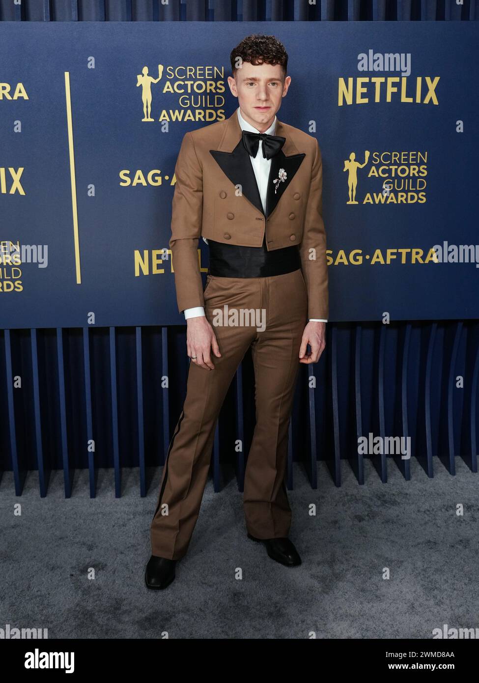 Los Angeles, USA. 24th Feb, 2024. Chris Perfetti walking on the red ...