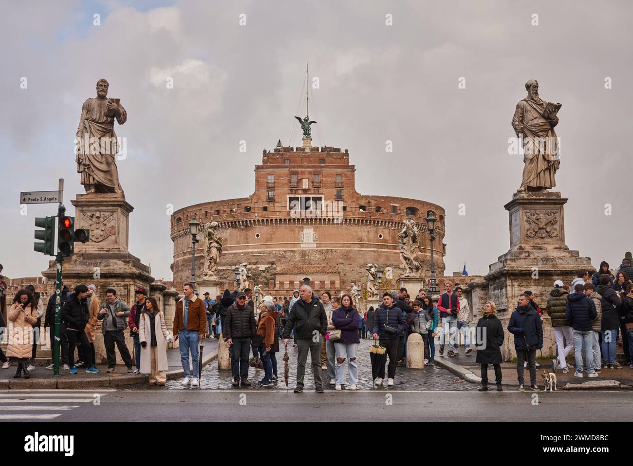 Mausoleum of Hadrian, also known as Castel Sant'Angelo, Castle of the ...