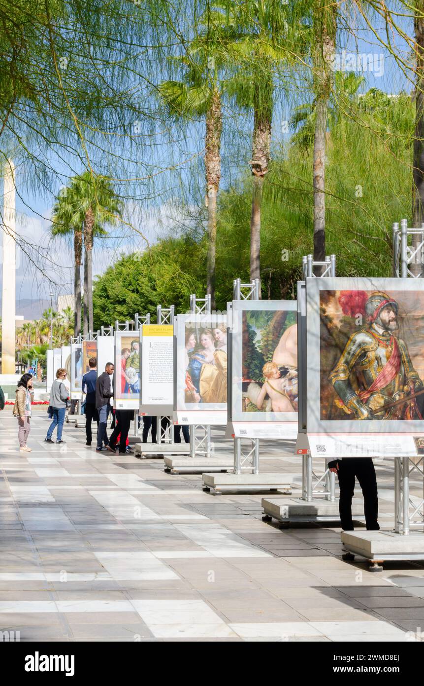 ALMERIA, SPAIN - 24 FEBRUARY 2024 Presentation of fifty life-size ...