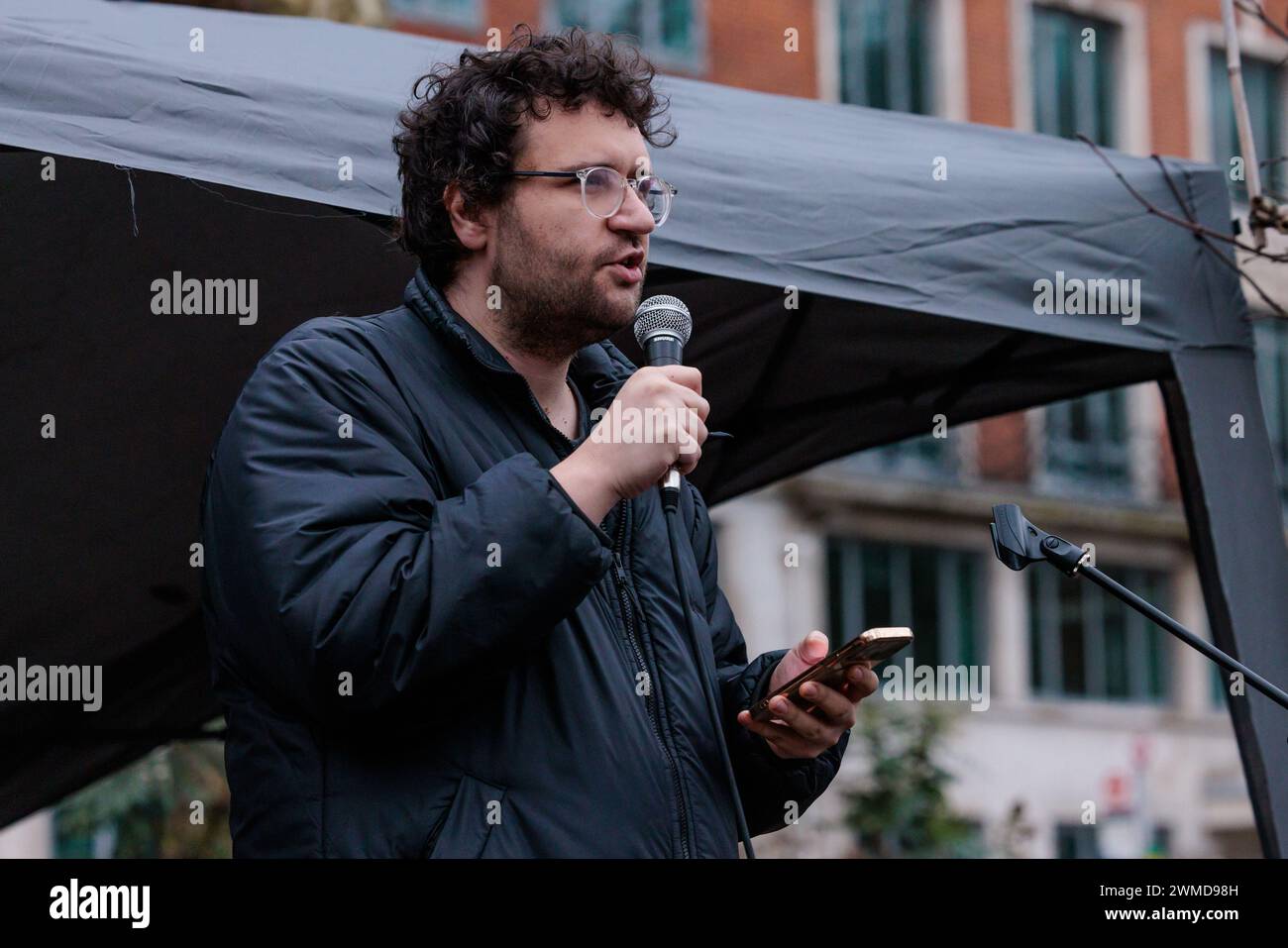 Tavistock Square, London, UK. 25th February 2024. John Aziz, British ...