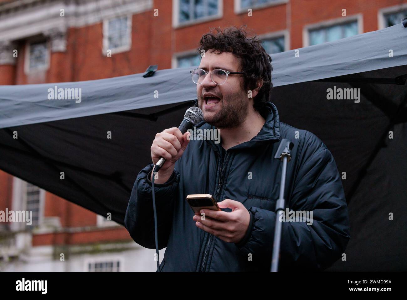 Tavistock Square, London, UK. 25th February 2024. John Aziz, British ...