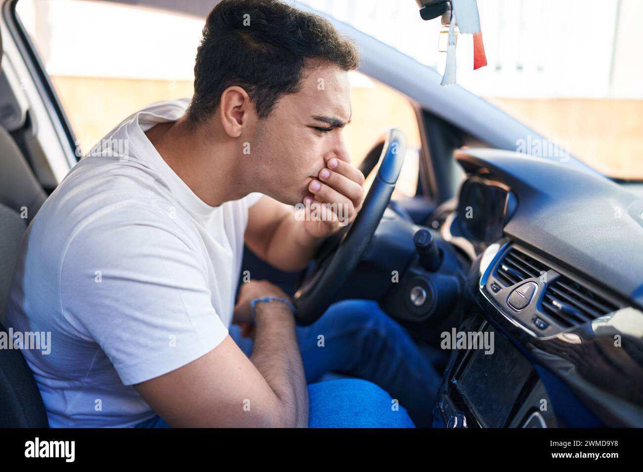 Car smelling hi-res stock photography and images - Alamy