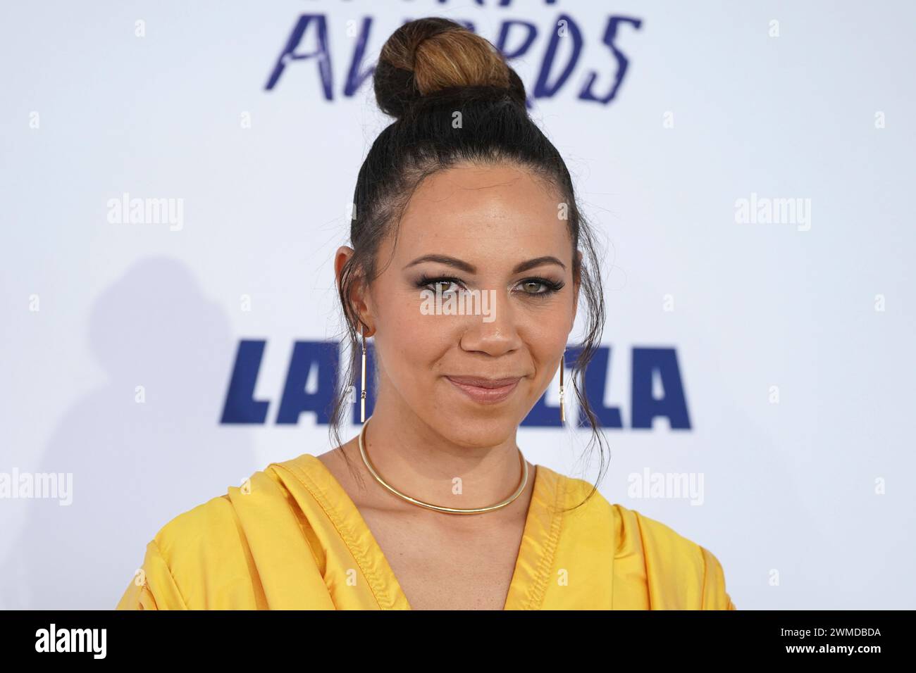 Cassandra Blair arrives at the Film Independent Spirit Awards on Sunday ...