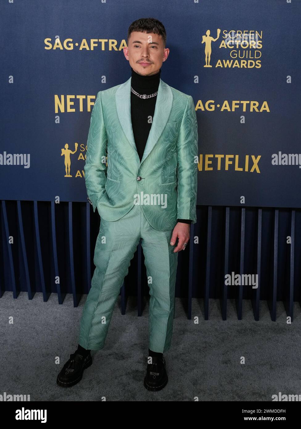 Los Angeles, USA. 24th Feb, 2024. Adam Colborne walking on the red ...
