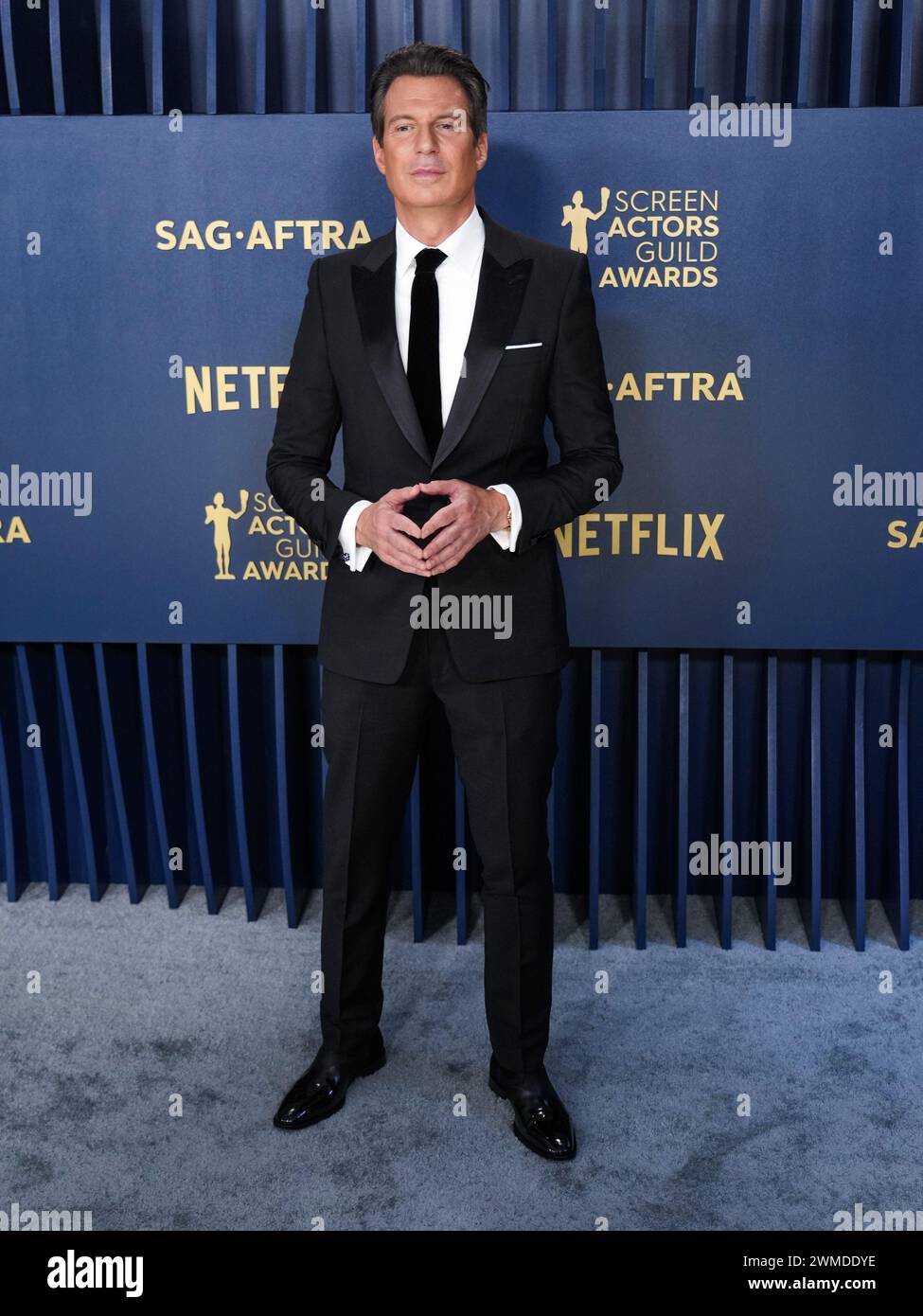 Los Angeles, USA. 24th Feb, 2024. Adam Glassman walking on the red ...