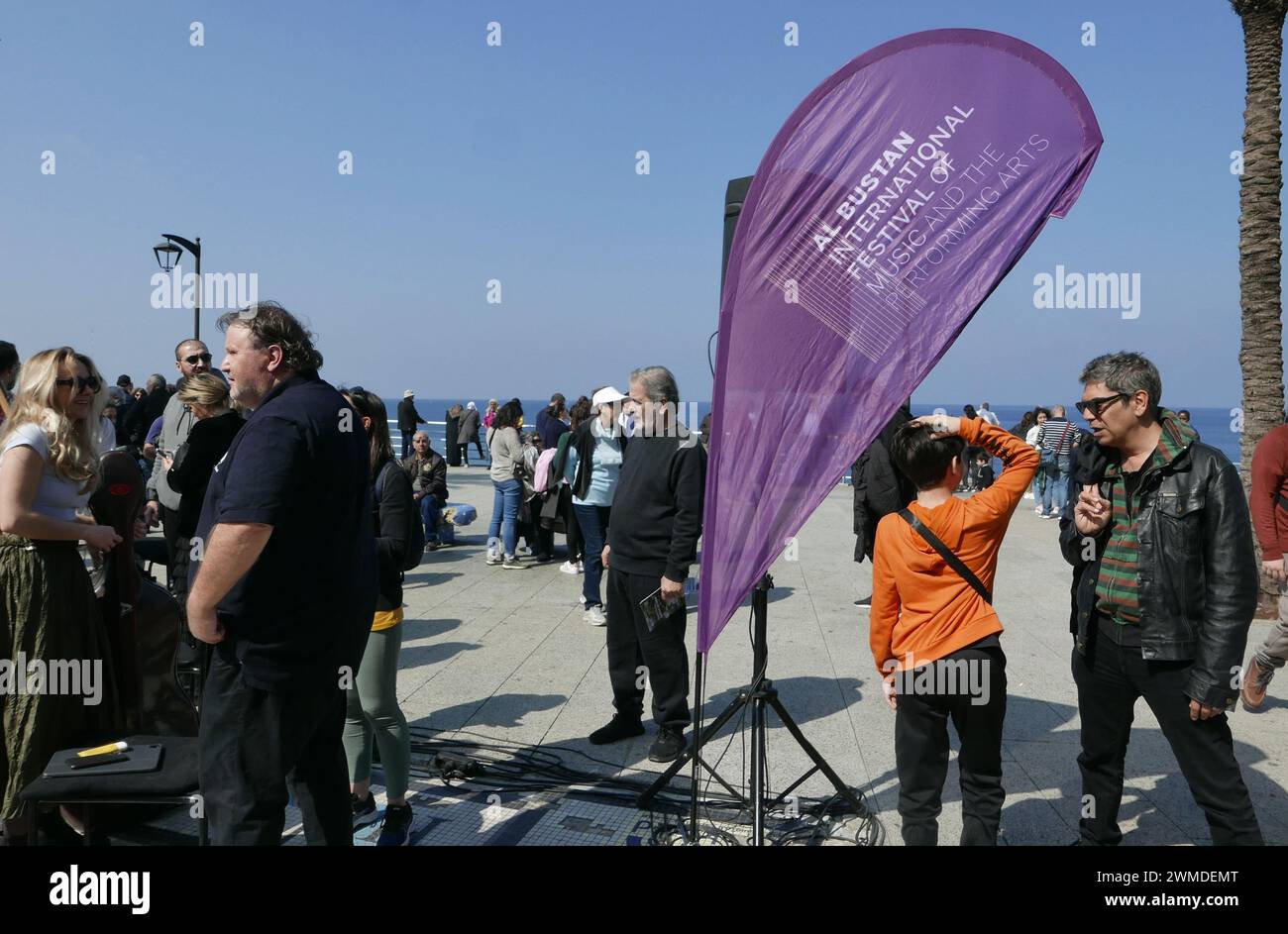 Beirut, Lebanon. 25th Feb, 2024. A shot of Piazzolla Concert from Al ...