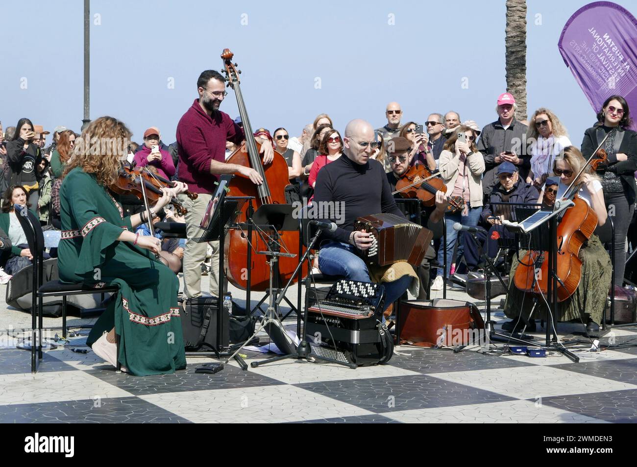 Beirut, Lebanon. 25th Feb, 2024. A shot of Piazzolla Concert from Al ...