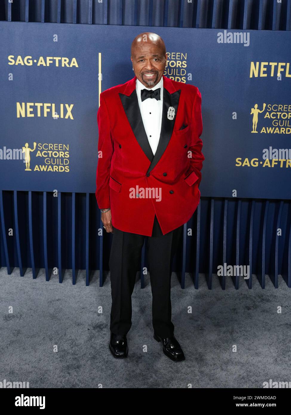 Los Angeles, USA. 24th Feb, 2024. William Stanford Davis walking on the ...