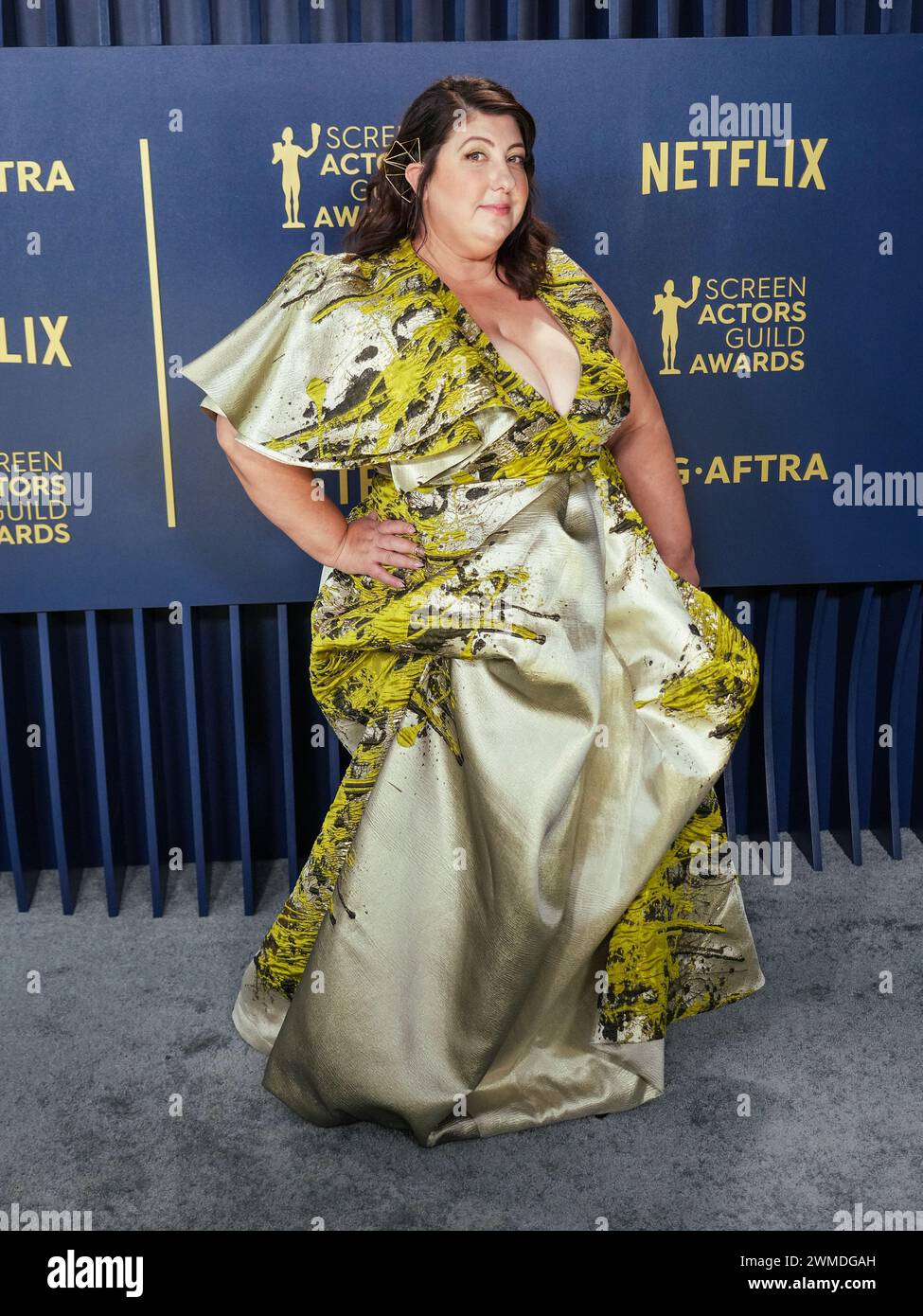 Los Angeles, USA. 24th Feb, 2024. Ashlie Atkinson walking on the red ...