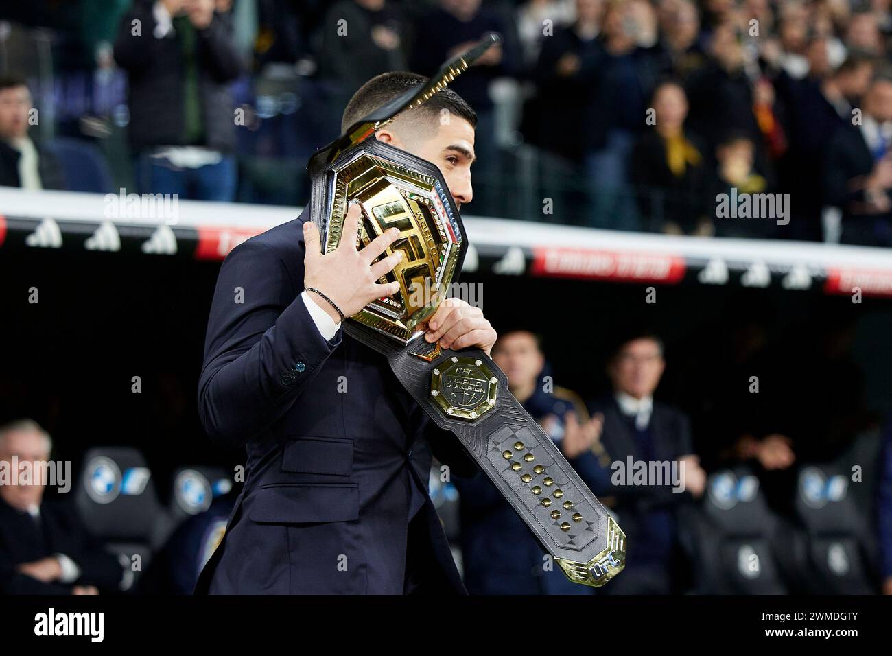 Madrid, Madrid, Spain. 25th Feb, 2024. Spanish boxer Ilia Topuria ...