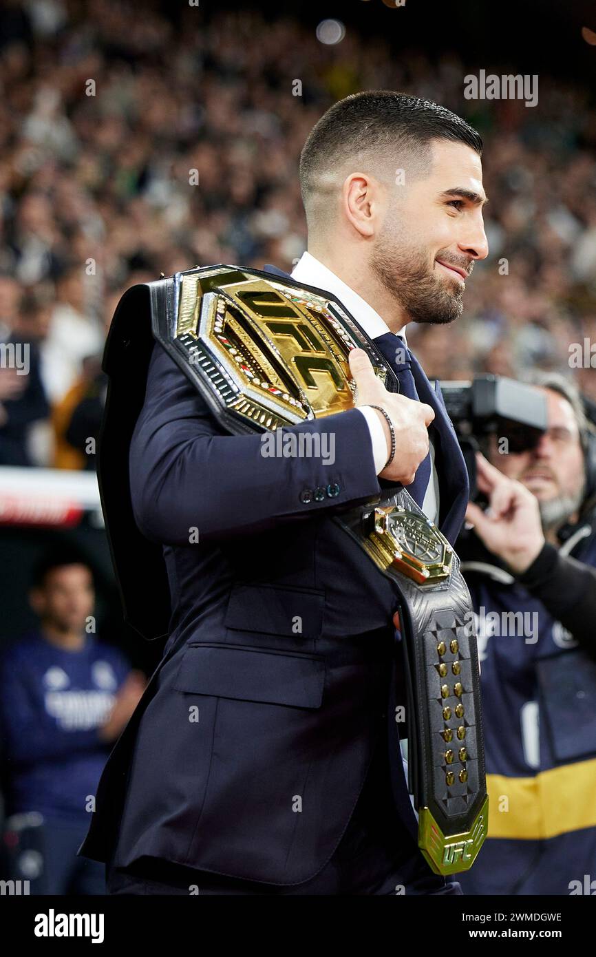Madrid, Madrid, Spain. 25th Feb, 2024. Spanish boxer Ilia Topuria ...