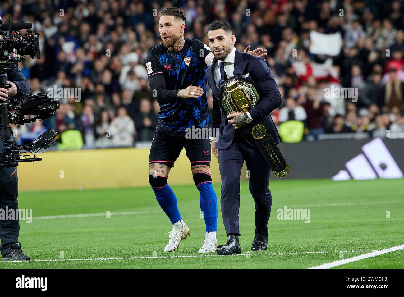 Madrid, Madrid, Spain. 25th Feb, 2024. Sergio Ramos of Sevilla FC and ...