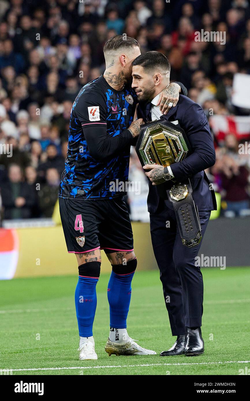 Madrid, Madrid, Spain. 25th Feb, 2024. Sergio Ramos of Sevilla FC and ...
