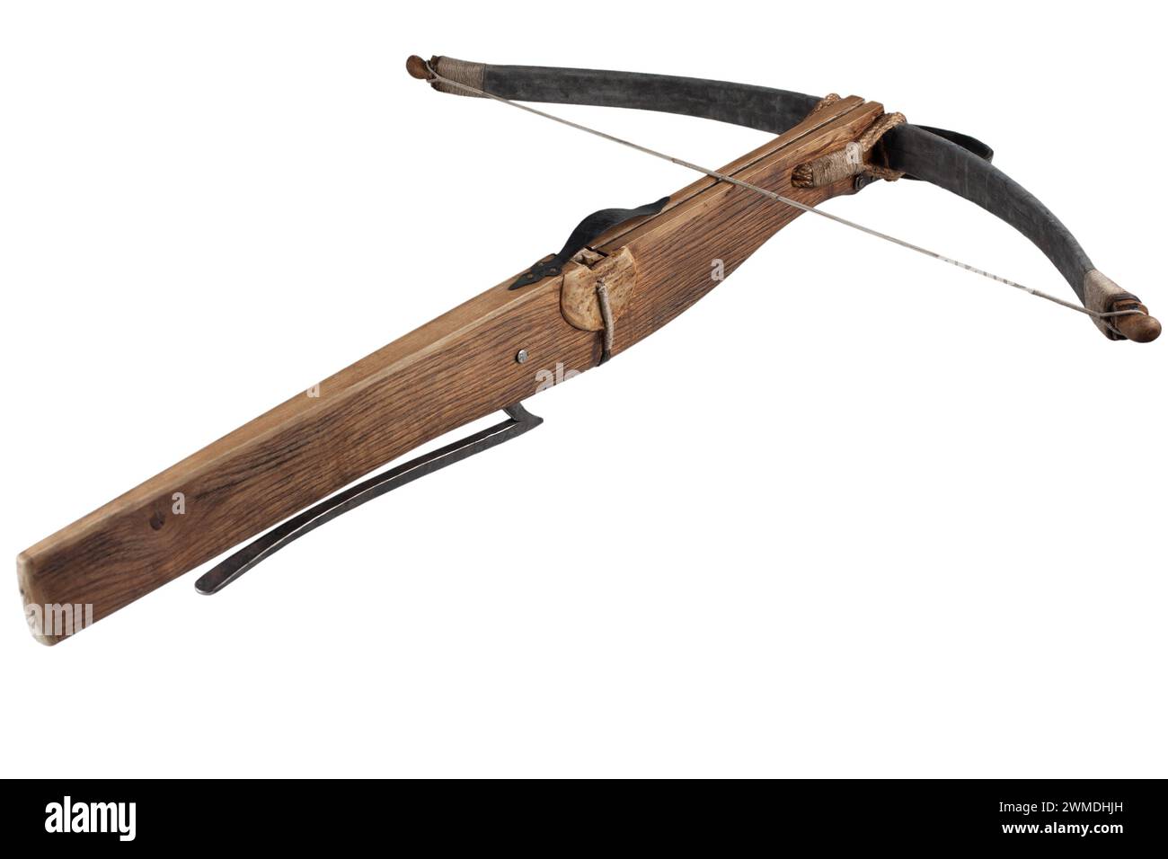 vintage medieval crossbow isolated on white background Stock Photo - Alamy