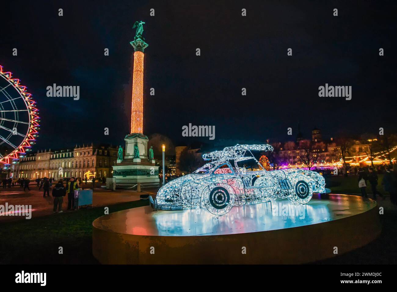 12-21-2023 STuttgart GERM Illuminated Model (full size) of famous ...