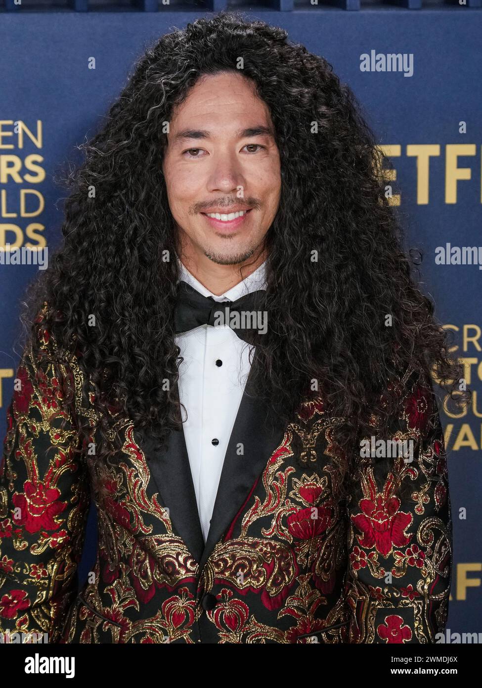 Los Angeles, USA. 24th Feb, 2024. Cole Walliser walking on the red ...