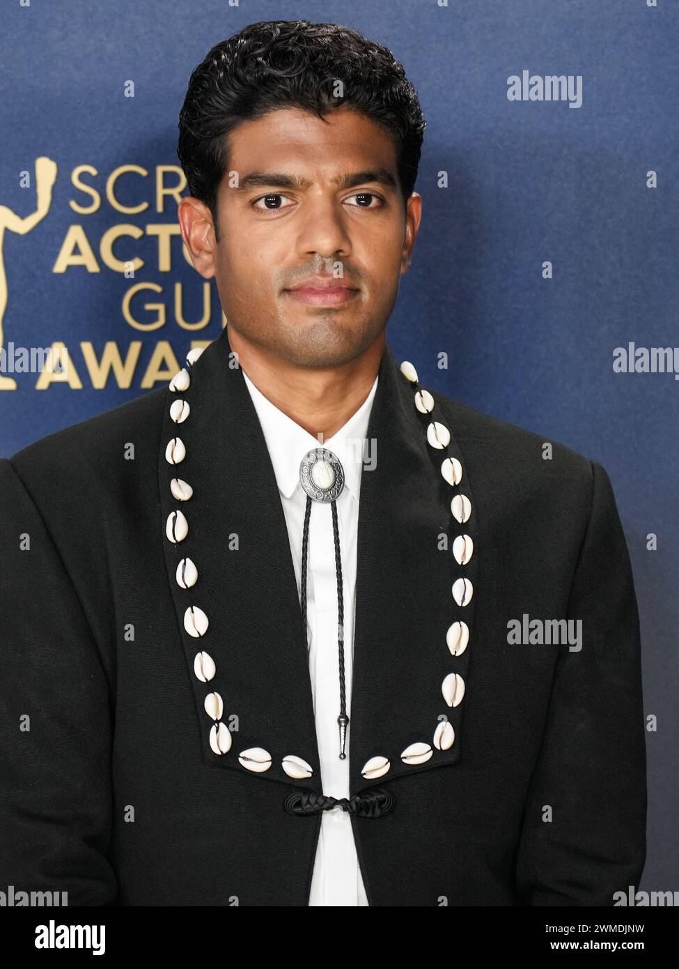 Los Angeles, USA. 24th Feb, 2024. Theo Iyer walking on the red carpet ...