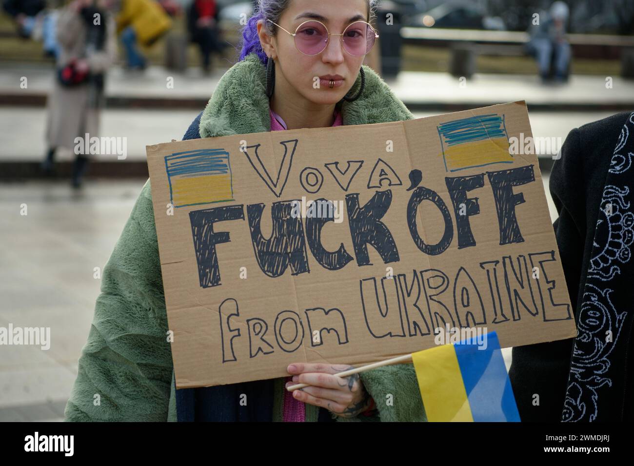 Vilnius, Lithuania. 25th Feb, 2024. (EDITOR'S NOTE : Image contains ...