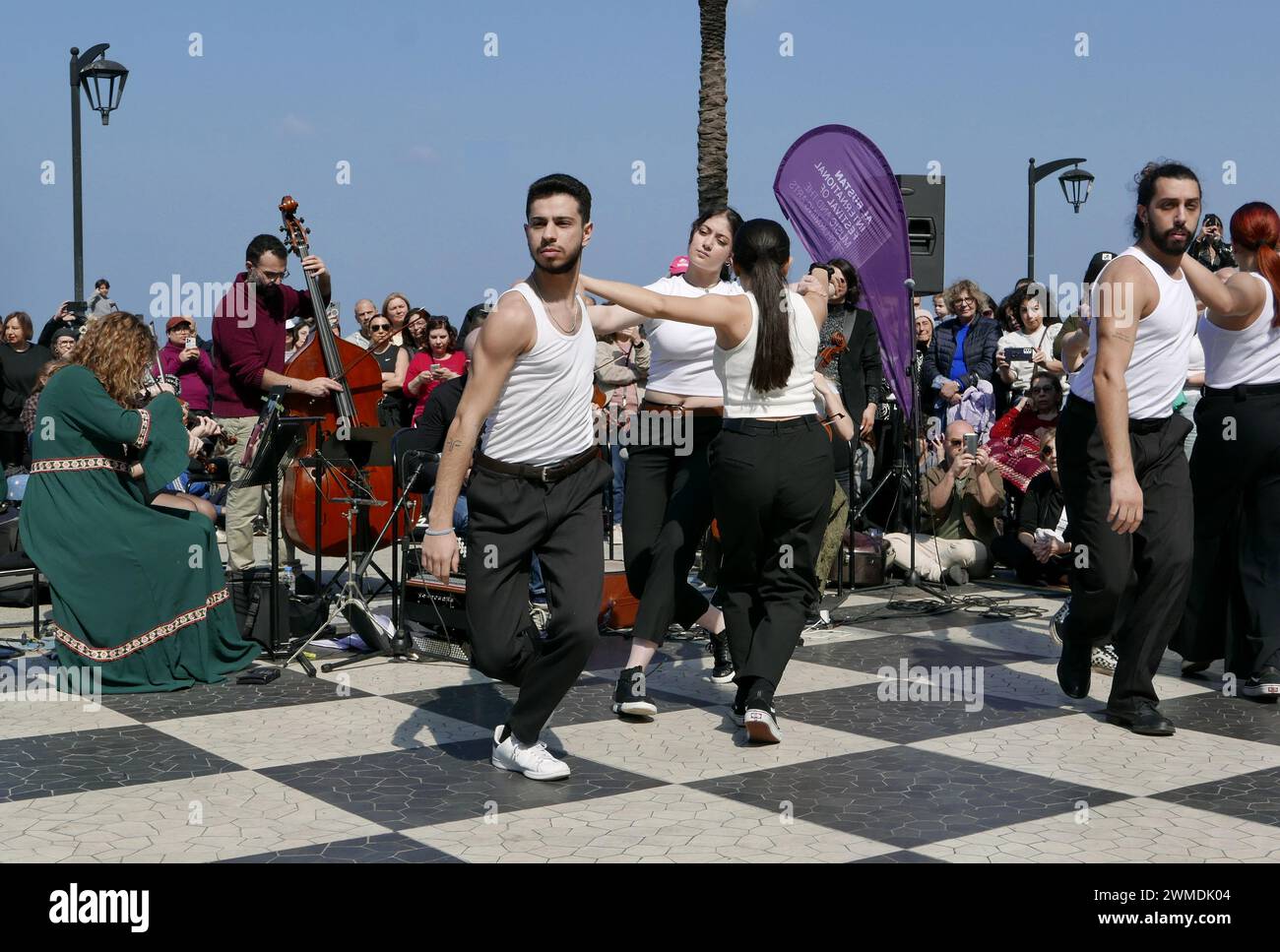 Beirut, Lebanon. 25th Feb, 2024. A shot of Piazzolla Concert from Al ...