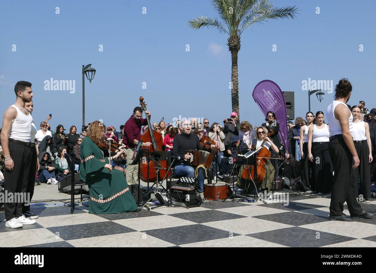 Beirut, Lebanon. 25th Feb, 2024. A shot of Piazzolla Concert from Al ...
