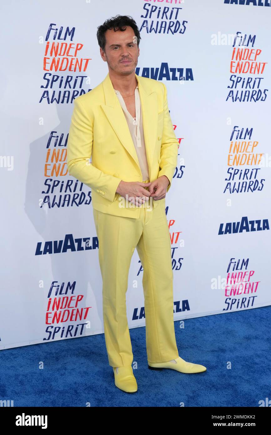 Andrew Scott arrives at the Film Independent Spirit Awards on Sunday ...