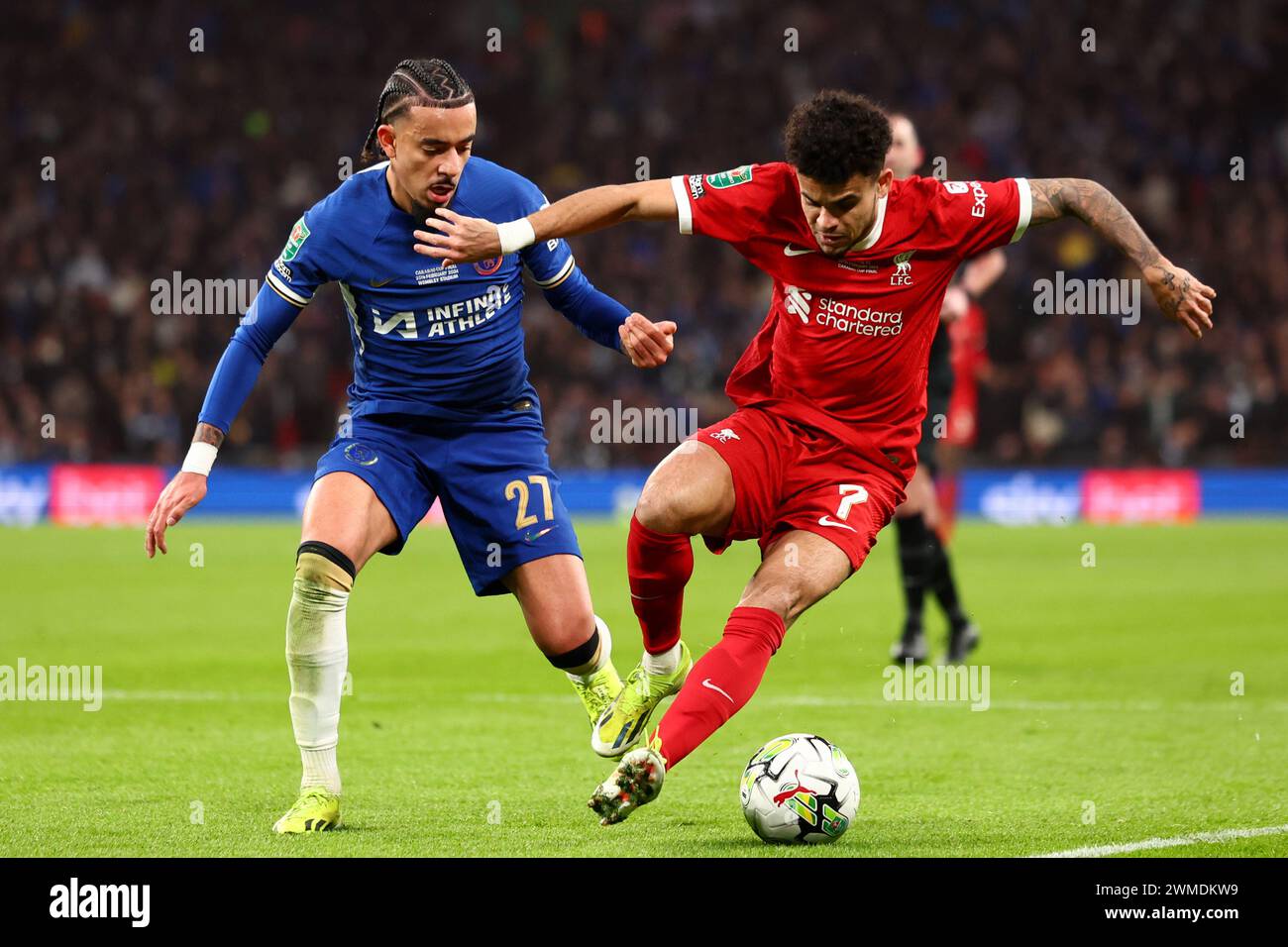 Wembley Stadium, London, UK. 25th Feb, 2024. Carabao League Cup Final ...