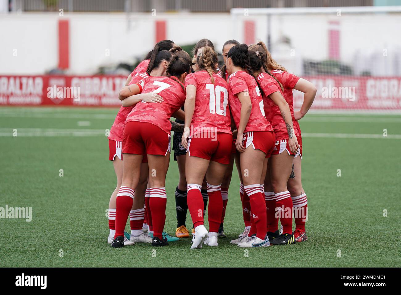 February 25, 2024, Gibraltar, Gibraltar, Gibraltar. 25th Feb, 2024. Gibraltar, Victoria Stadium ...