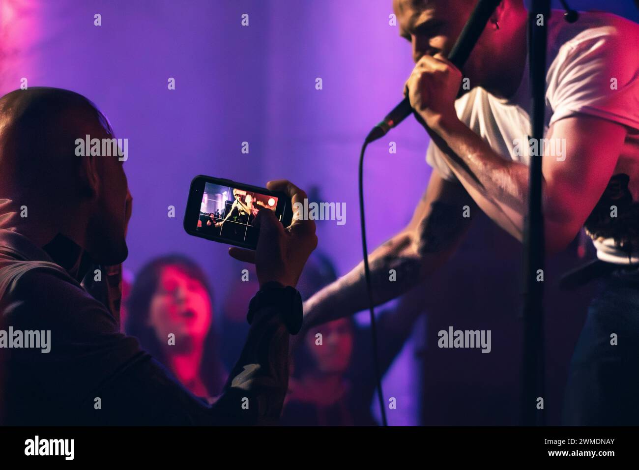 London punk band The Chisel play their live show at The Globe in ...